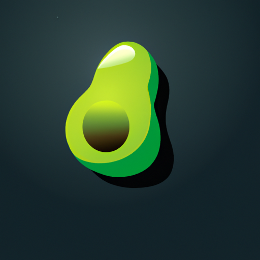 kylefidalgo1: Simple avocado, vibrant color, realistic