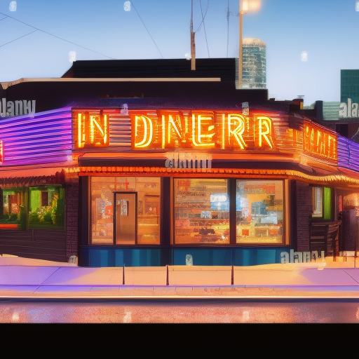 chrishackett1: by frank miller , diner in the inner city on the corner ...