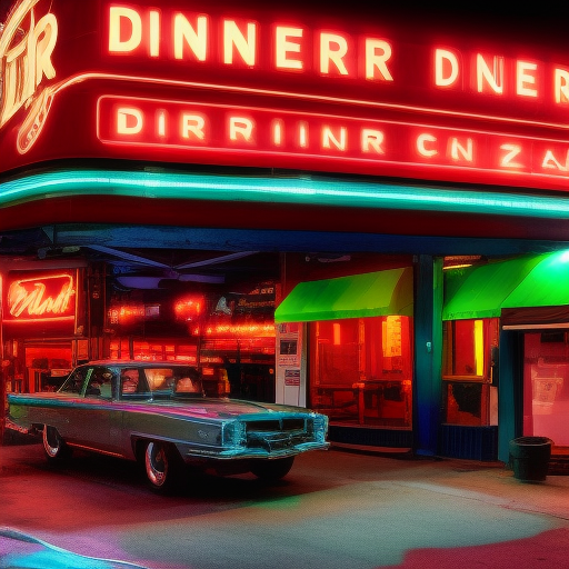 chrishackett1: by frank miller , diner in the inner city on the corner ...