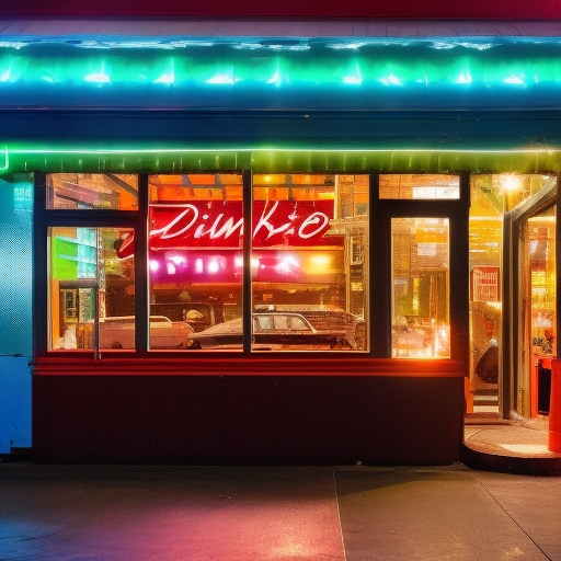 chrishackett1: by frank miller , diner in the inner city on the corner ...