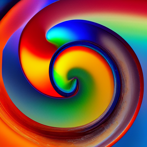 shonnaroadruck: abstract snail, vomiting rainbow