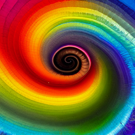 shonnaroadruck: abstract snail, vomiting rainbow