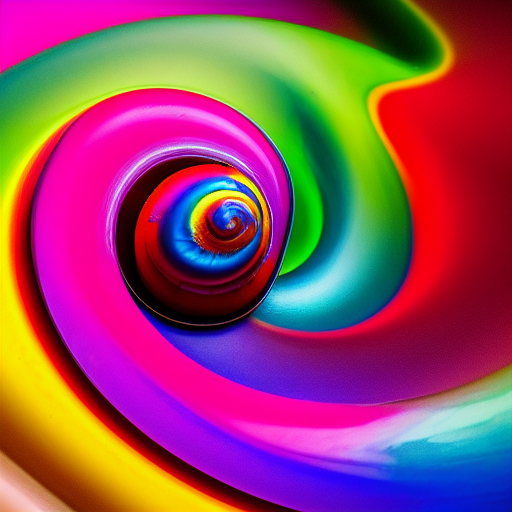 shonnaroadruck: abstract snail, vomiting rainbow