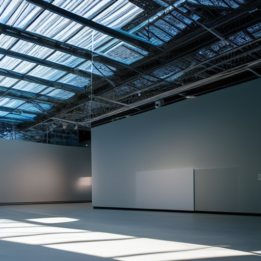 strucccy: A large open space inside a modern art gallery. Large ...