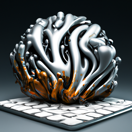 fat-emu987: 3D chromatic hand typing on a keyboard with dripping liquid ...