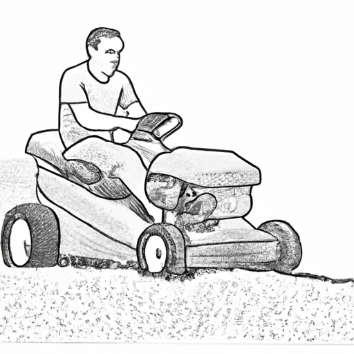 Riding Lawn Mower Illustration