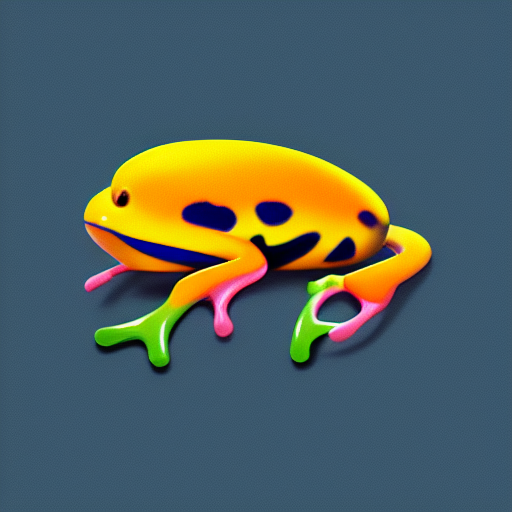 bitfloorsghost: vectra style a poison dart frog, crisp