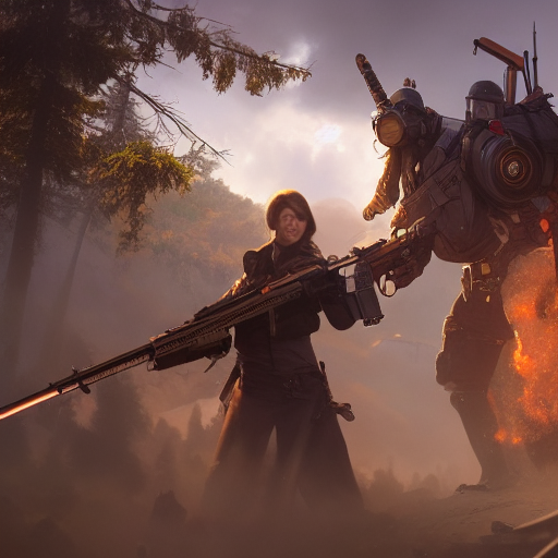 Zombie Apocalypse Survivor Art