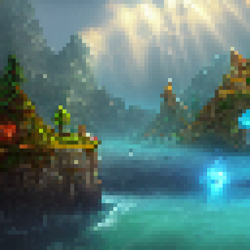 addison: Atlantis underwater biome, lowing water and rock piles ...