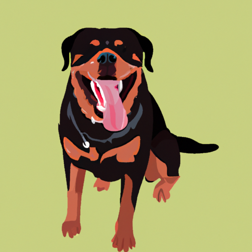 brief-stork225: a happy rottweiler