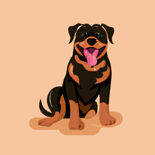 brief-stork225: a happy rottweiler