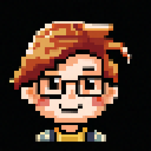 rafaelpohle: Pfp of a nerd boy with black glasses