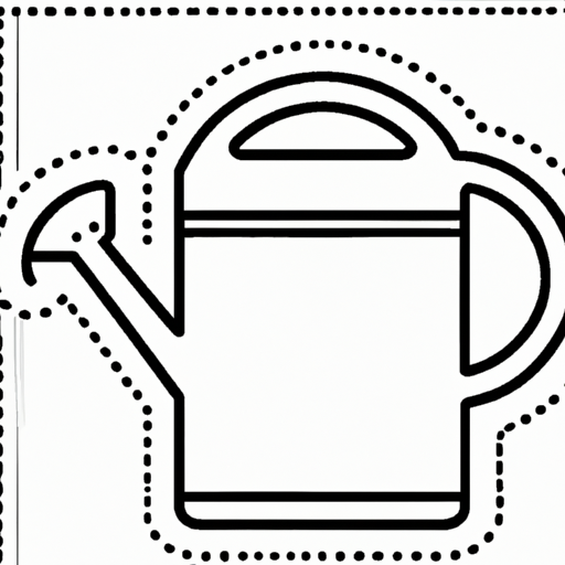 Watering Can Clip Art Black And White