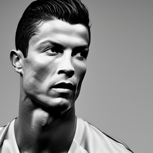 clumsy-squid101: A realistic black and white studio portrait of ...