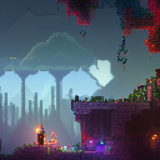 addison: A forgotten 8-bit city, broken and crumbling, with a haunting ...