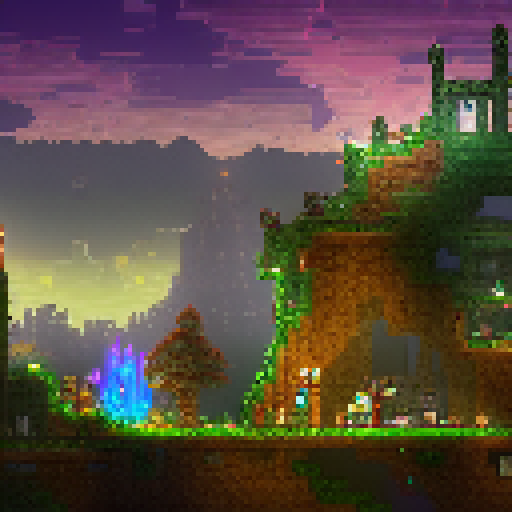 8 Bit City Wallpaper