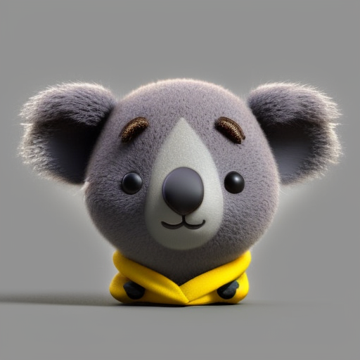 ryanlalonde: A cute koala wearing a yellow jacket, concept art, Chris ...