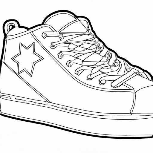 Blank Shoe Coloring Pages