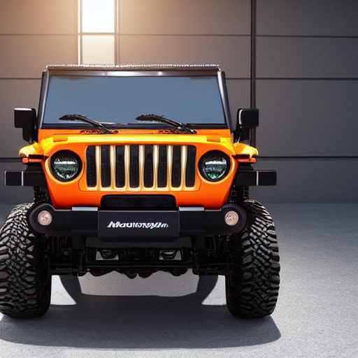 bluehealer: 5 door mahindra Thar car, hyper real, detailed