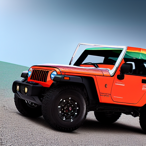 bluehealer: 5 door mahindra Thar car, hyper real, detailed
