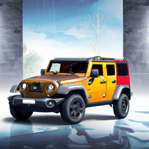 bluehealer: 5 door mahindra Thar car, hyper realistic, original ...