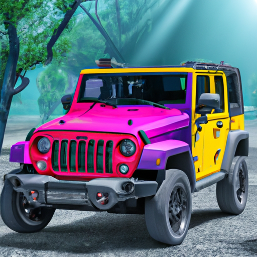 bluehealer: 5 door mahindra Thar car, hyper realistic, original ...