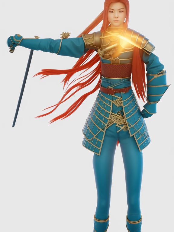 jittery-pony309: a japanese tween warrior, she wears leather and fur ...