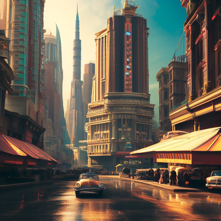 bitfloorsghost: a city skyline