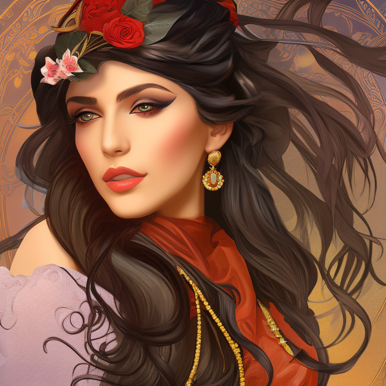 Gypsy Woman Art