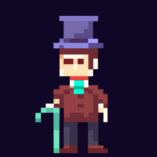 lesz: dad with a tall hat and a monocle
