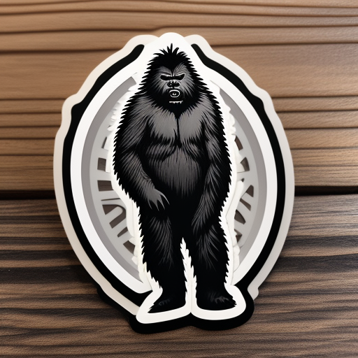 hamzaazam: cut sticker, sasquatch