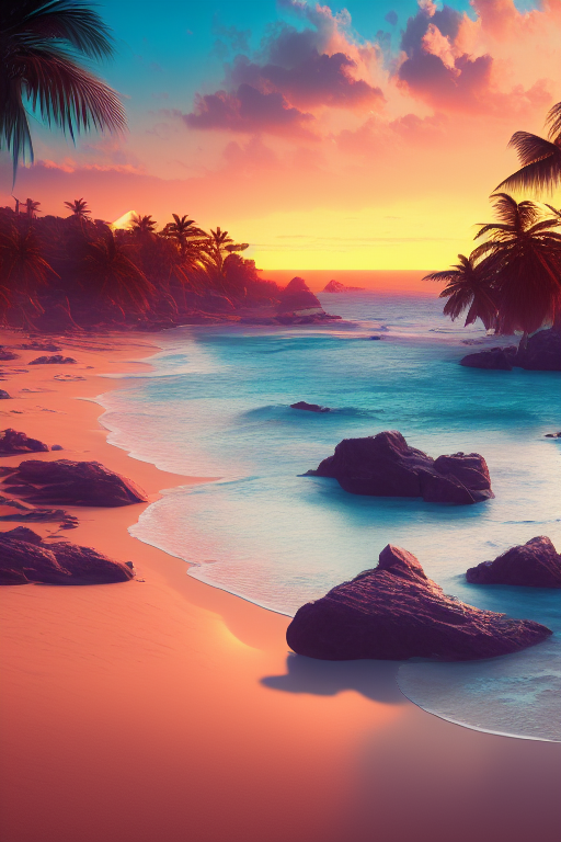 Colorful Beach Sunsets Hd