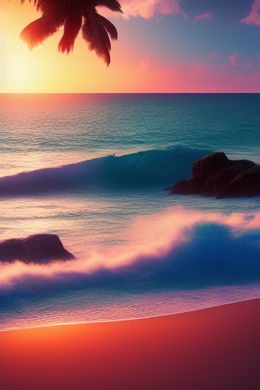 Colorful Beach Sunsets Hd