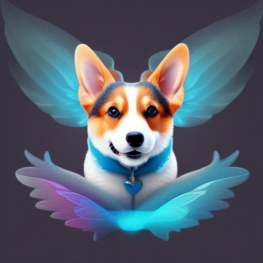 Corgi With Wings