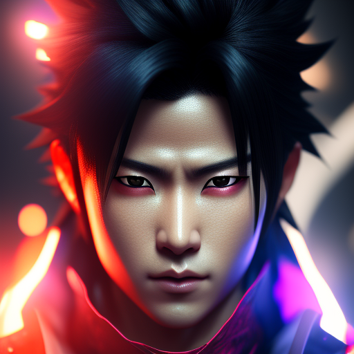 samuel: Hyperrealistic photograph of Sasuke, dim volumetric lighting, 8 ...