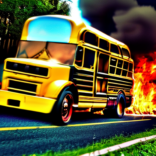 pastel-skunk778: Small School Bus With 20 inches Gold Shiny Rims ...