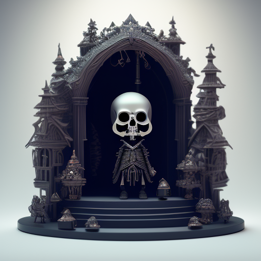 pastel-skunk778: Skull Grim Reaper in Hood raising skeletons from ground