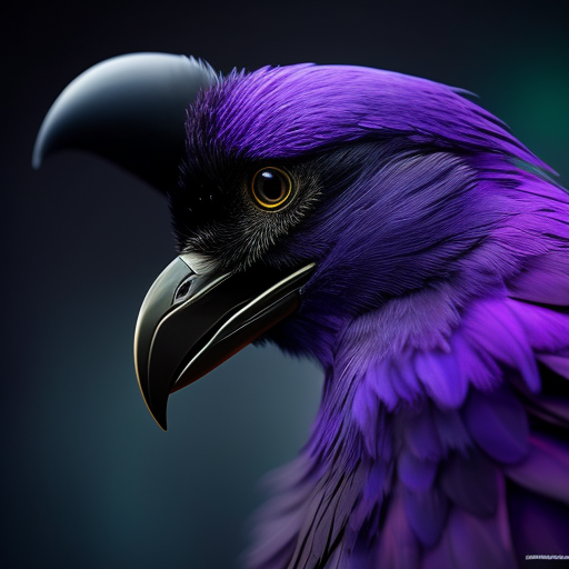 cheery-heron677: a Crow with Purple feathers