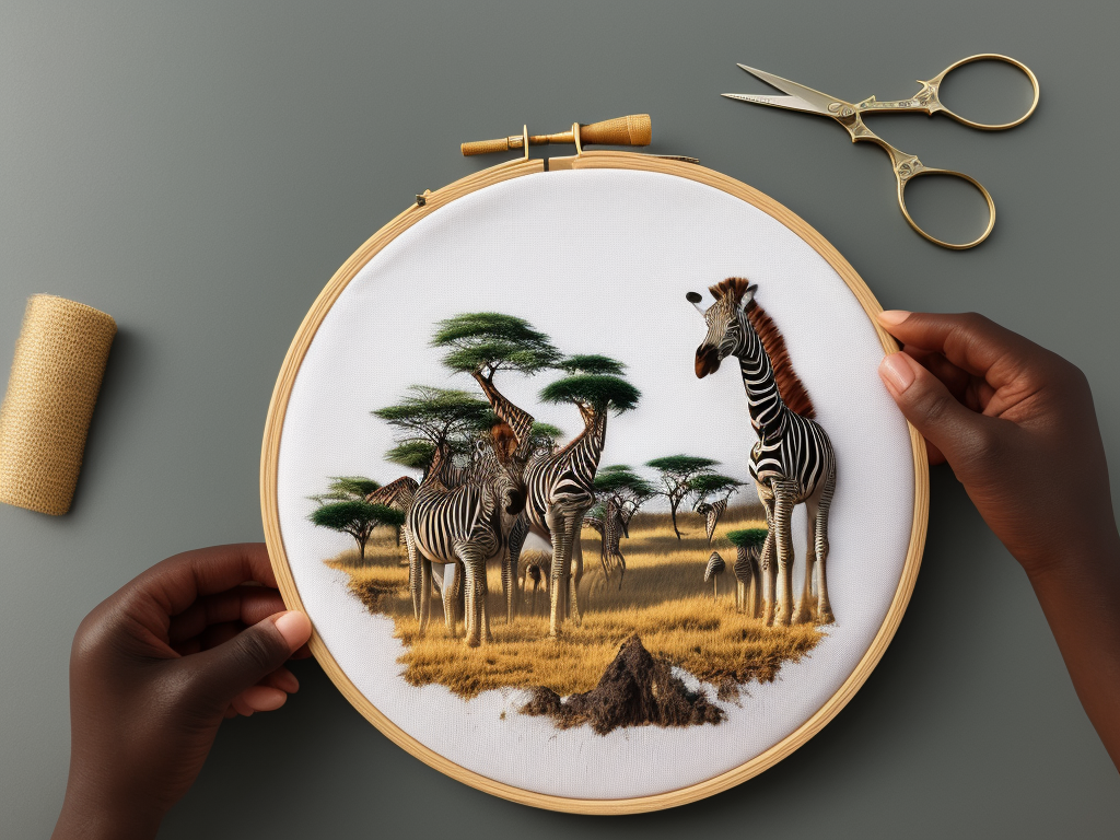 Foul-Rabbit: African Serengeti with zebra and giraffes