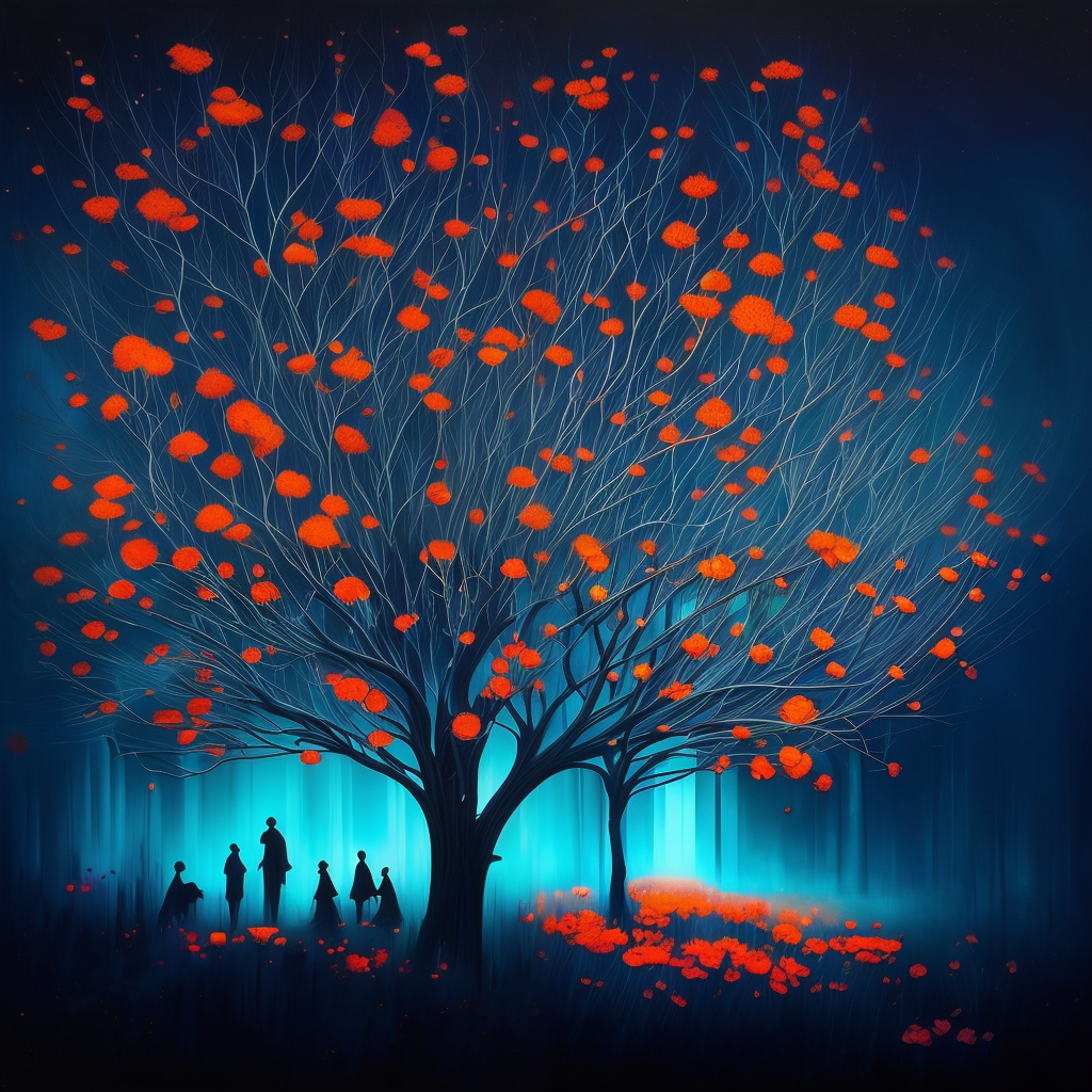 Foul-Rabbit: Craft a lively abstract arrangement showcasing the ...