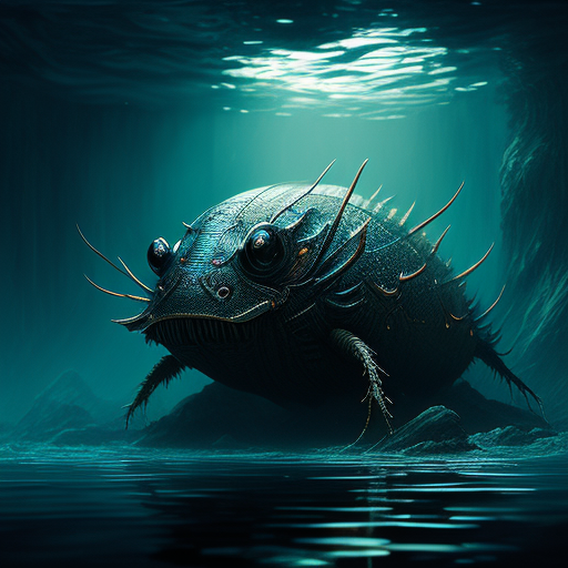 posh-sardine405: giant water bug monster in a pool of water