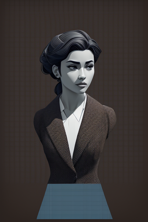 Jaya_Hess: Blue and Brown Checkered Pattern