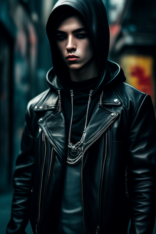 oblong-oyster41: a hooded deathly pale undead edgy teen boy rogue in ...