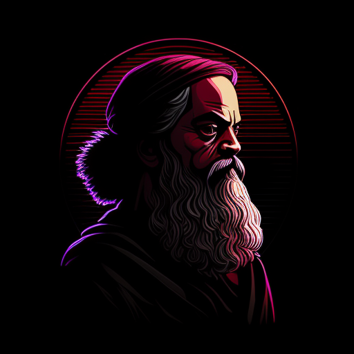 vain-weasel876: computer, philosopher socrates and owl on shoulder