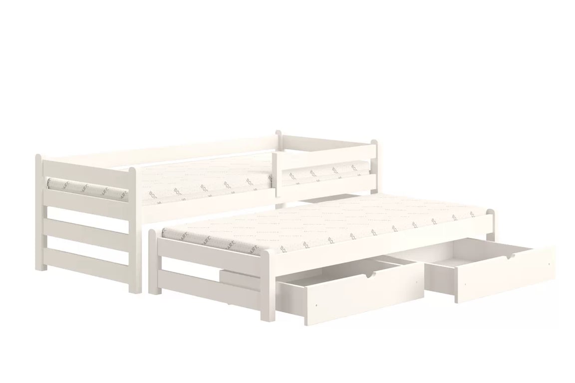 Pat copii extensibil Alis DPV 001 - culoare alb, 90x180 | Mobilier Bogart