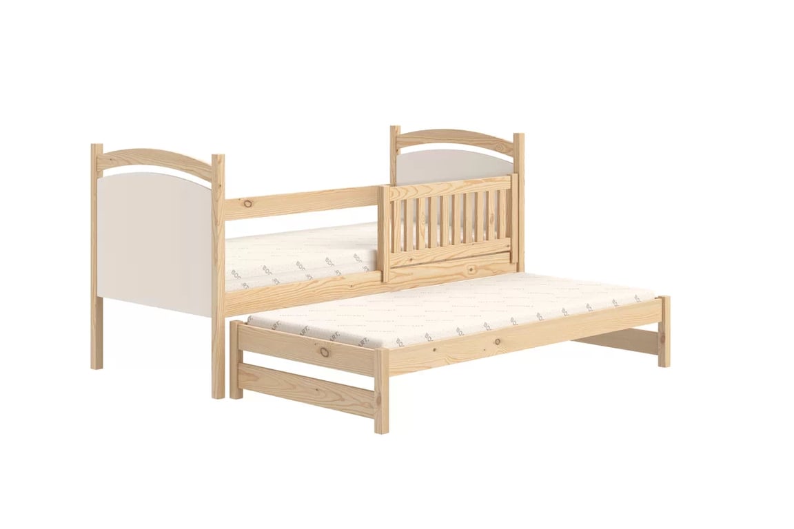 Pat copii extensibil cu tablă de scris Amely 80x200 - culoare pin ...