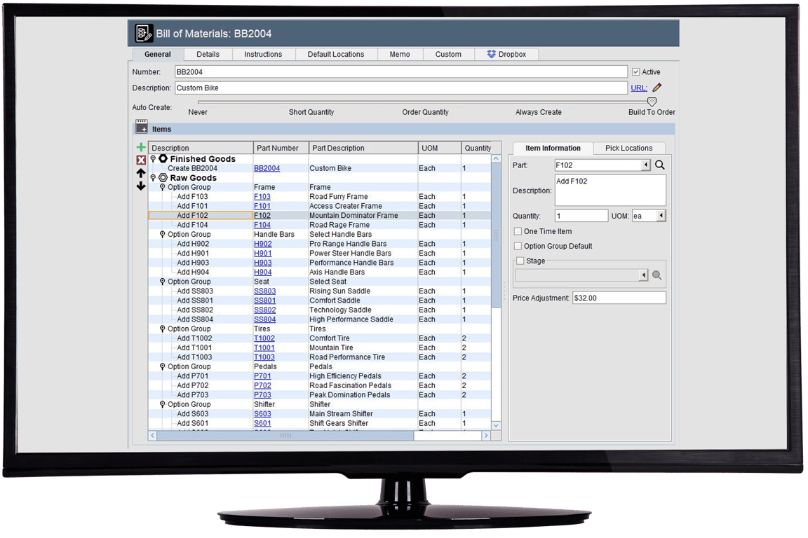 Manufacturing - Fishbowl Inventory