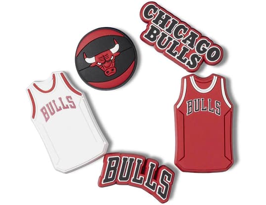 Crocs NBA Chicago Bulls Jibbitz 5er Pack Pin Pin Red - 8,96 ...