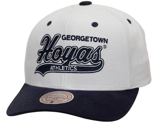 Mitchell and Ness Ncaa Georgetown Hoyas Tail Sweep Pro Gorra Blanco ...