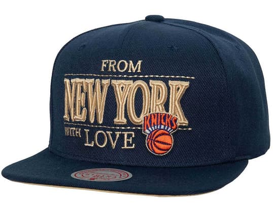 Mitchell and Ness New York Knicks NBA NYK Love Snapback Cap Blue - 17,95